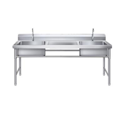 China Corrosion Resistant Stainless Steel Kitchen Sink with Adjustable Height Legs and 300 kg/㎡ Load Capacity for sale