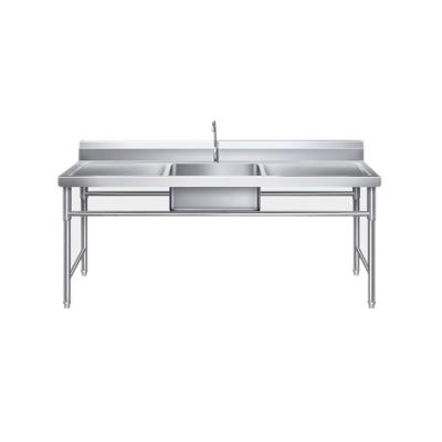 China Customized Size Stainless Steel Kitchen Sink with Easy to Clean and Strong Wear Resistance for Commercial Use for sale