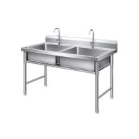 China Customized Size Stainless Steel Kitchen Sink with Easy to Clean and Strong Wear Resistance for Commercial Use for sale