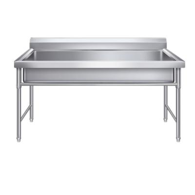 China Customized Stainless Steel Sink with Corrosion Resistance, Adjustable Height Legs, and Heavy-Duty Capacity for Commercial Kitchens for sale