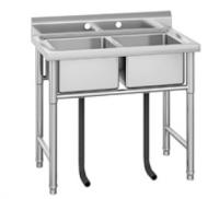 China Modern Design Heavy-Duty Corrosion Resistant Stainless Steel Sink with Adjustable Height Legs for Commercial Kitchen for sale