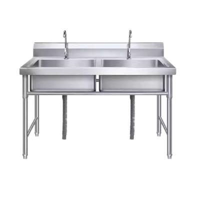 China Corrosion Resistant Stainless Steel Sink with Adjustable Height Legs and Heavy-Duty Capacity for Commercial Kitchens for sale