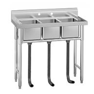 China Heavy Duty Fire-Retardant Corrosion Resistant Stainless Steel Sink with 300 kg/㎡ Load Capacity for Commercial Kitchen for sale