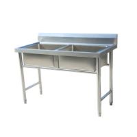 China Custom Size Stainless Steel Kitchen Sink with Fire-Retardant Coating and Heavy-Duty Capacity for Commercial Use for sale