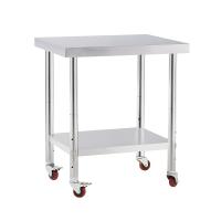 China Stainless Steel 201/304 Heavy-Duty Commercial Kitchen Worktable with Self-Cleaning Coating for Restaurants and Hotels for sale