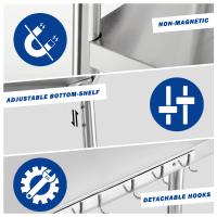 China Stainless Steel 304 Kitchen Workbench with Customizable Size and Corrosion Resistant for Commercial Use for sale
