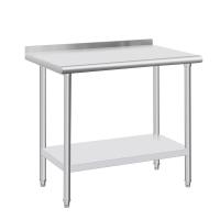 China Customized Stainless Steel Kitchen Work Table with Corrosion Resistance Heavy-Duty Capacity and Adjustable Height Legs for sale