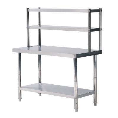 China Stainless Steel 304 Commercial Kitchen Workbench with 300kg/m Load Capacity and Self-Cleaning Coating for sale