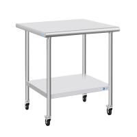 China Stainless Steel Work Table with Corrosion Resistance Heavy-Duty Capacity and Customized Size for Commercial Kitchens for sale