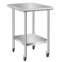 China Heavy-Duty Stainless Steel Work Table with Corrosion Resistance and Customized Size for Commercial Kitchens for sale
