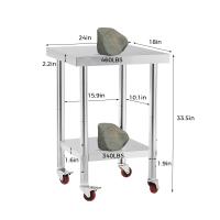 China Stainless Steel Workbench with Corrosion Resistance and Heavy-Duty Capacity for Commercial Kitchens in Customized Sizes for sale