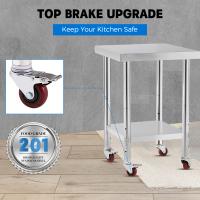 China Heavy Duty Stainless Steel Worktable with 300 kg/m Load Capacity, Corrosion Resistance, and Customized Size for Restaurant Kitchens for sale