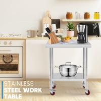 China Heavy Duty Stainless Steel Worktable with 300 kg/m Load Capacity, Corrosion Resistance, and Customized Size for Restaurant Kitchens for sale