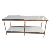China Stainless Steel Worktable with Corrosion Resistance and Customized Size for Heavy-Duty 300 kg/㎡ Load Capacity for sale