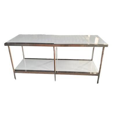 China Stainless Steel Worktable with Corrosion Resistance and Customized Size for Heavy-Duty 300 kg/㎡ Load Capacity for sale