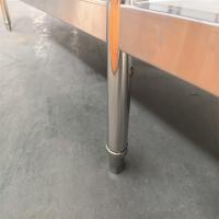 China Stainless Steel Worktable with Corrosion Resistance and Customized Size for Heavy-Duty 300 kg/㎡ Load Capacity for sale