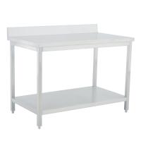 China Food Grade Stainless Steel Work Table with Adjustable Height Legs and Self-Cleaning Coating for Commercial Kitchens for sale