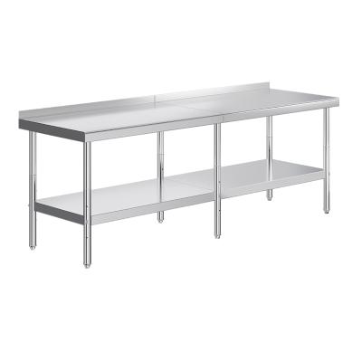 China Customized Size Stainless Steel Workbench with 300 kg/m² Load Capacity and Corrosion Resistance for Commercial Kitchens for sale