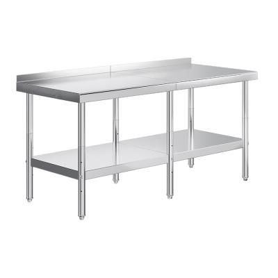 China Stainless Steel Workbench with Corrosion Resistance, Adjustable Height Legs, and Heavy-Duty Capacity for Commercial Kitchens for sale