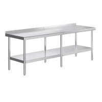 China Customized Size Stainless Steel Workbench with Food-Grade Powder Coating and Heavy-Duty Capacity for Commercial Kitchens for sale