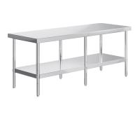 China Stainless Steel 201/304 Kitchen Workbench with Food-Grade Powder Coating and Heavy-Duty Capacity for sale