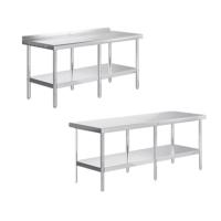 China Commercial Stainless Steel Worktable with Corrosion Resistance, Adjustable Height Legs, and Heavy-Duty Capacity for sale