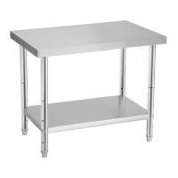 China Custom Stainless Steel 304 Workbench with Heavy-Duty Capacity and Food-Grade Coating for Commercial Kitchens for sale