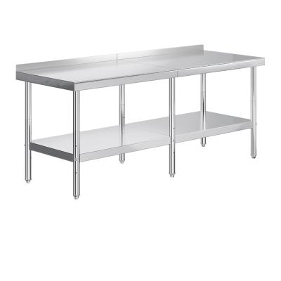 China Customizable Size Corrosion Resistant Heavy-Duty Stainless Steel Workbench for Commercial Kitchen for sale