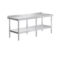 China Stainless Steel Worktable with Adjustable Height Legs, Corrosion Resistance, and Heavy-Duty Capacity for Commercial Kitchens for sale