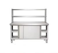 China Customizable Size Stainless Steel Workbench with Corrosion Resistance and Heavy-Duty Capacity for Commercial Kitchens for sale
