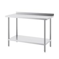China NSF Certified Stainless Steel Workbench with Adjustable Height Legs and 800 kg/㎡ Load Capacity for Commercial Kitchens for sale