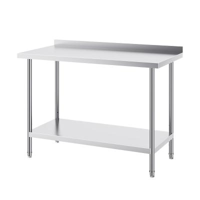 China NSF Certified Stainless Steel Workbench with Adjustable Height Legs and 800 kg/㎡ Load Capacity for Commercial Kitchens for sale