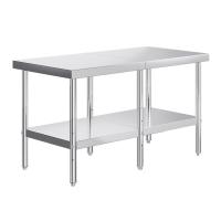 China Durable 304/201 Stainless Steel Worktable with 500 kg/㎡ Load Capacity and Modular Expandability for Commercial Kitchens for sale