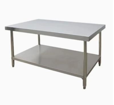 China Stainless Steel Workbench with Adjustable Height Legs and 500 kg/㎡ Load Capacity for Corrosion Resistance for sale