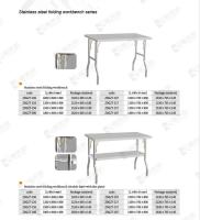 China 304 Stainless Steel Workbench with Adjustable Height Legs and Heavy-Duty Capacity for Commercial Kitchens for sale