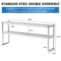 China Customizable Stainless Steel 201 Worktable with 300 kg/㎡ Load Capacity and Corrosion Resistance for Commercial Kitchens for sale