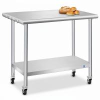China Stainless Steel Workbench with Corrosion Resistance 300 kg/㎡ Load Capacity and Customized Size for sale