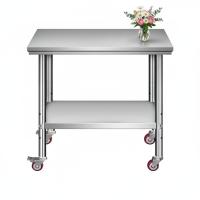 China Customizable Stainless Steel Workbench with Adjustable Height Legs and Corrosion Resistance for Heavy-Duty Use for sale