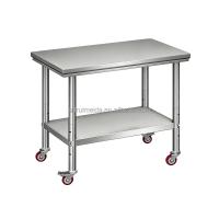 China Customizable Stainless Steel Workbench with Adjustable Height Legs and Corrosion Resistance for Heavy-Duty Use for sale