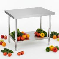 China 304 Stainless Steel Workbench with Adjustable Height and 300 kg/㎡ Load Capacity for sale