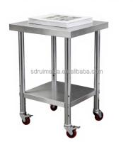 China Stainless Steel Worktable with Adjustable Height Legs and 300 kg/㎡ Load Capacity for Heavy-Duty Use for sale
