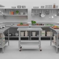 China Customizable Size Stainless Steel Worktable with Corrosion Resistance and Heavy-Duty Capacity for sale