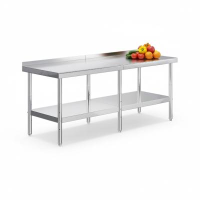 China Customizable Size Stainless Steel Workbench with Corrosion Resistance and Heavy-Duty Capacity for Commercial Kitchens for sale
