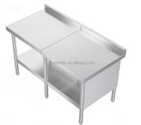 China Customizable Size Stainless Steel Workbench with Corrosion Resistance and Heavy-Duty Capacity for Commercial Kitchens for sale