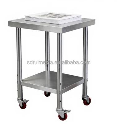 China Customized Size Stainless Steel Workbench with Corrosion Resistance and 300 kg/㎡ Load Capacity for sale
