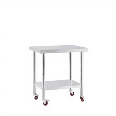 China Customizable Stainless Steel 304/201 Worktable with Adjustable Height Legs and Fire-Retardant Coating for sale