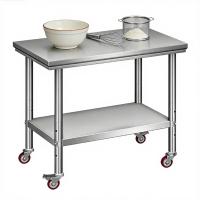 China Stainless Steel Worktable with Adjustable Height Legs, Corrosion Resistance, and Heavy-Duty Capacity for Commercial Kitchens for sale