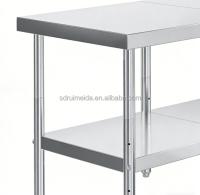 China Heavy-Duty Stainless Steel Workbench with Customizable Design for Commercial Kitchen Use for sale