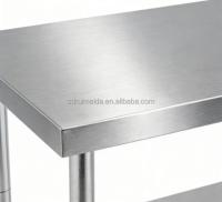 China Professional Stainless Steel 304/201 Workbench with Adjustable Height Legs and 300 kg/㎡ Load Capacity for Kitchen Labs for sale