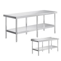 China Stainless Steel 201/304 Heavy-Duty Workbench with Corrosion Resistance for Commercial Kitchens for sale